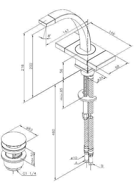 G-Type Chrom Waschtischarmatur [https://damixa.de]