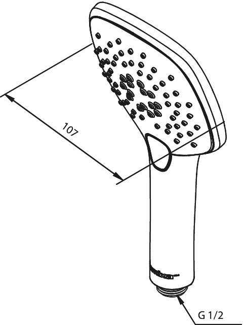 Pine Matt black Hand Shower [https://damixa.com]