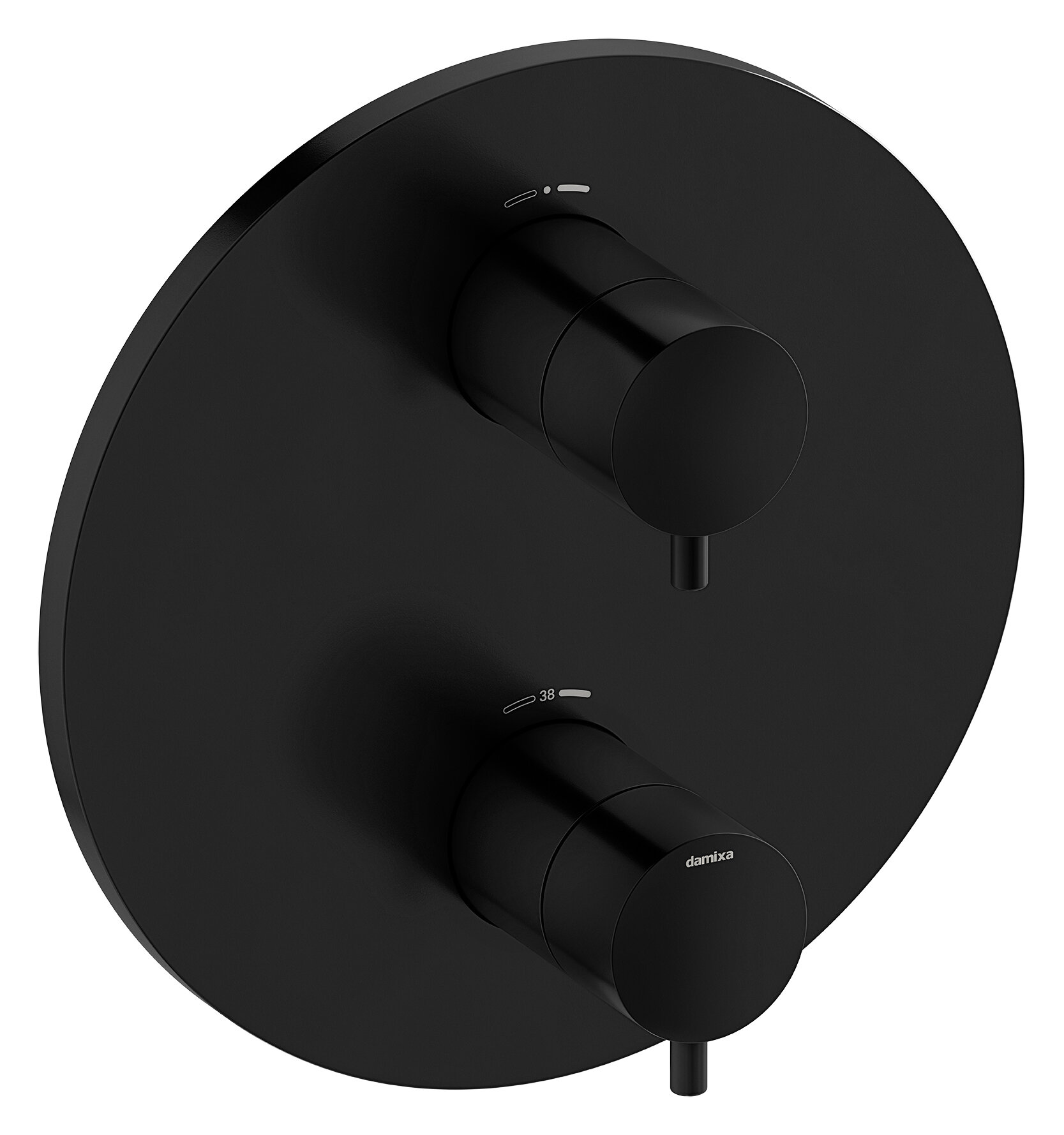 Inbouw Noir mat Set de finition mural thermostatique [https://damixa.nl]