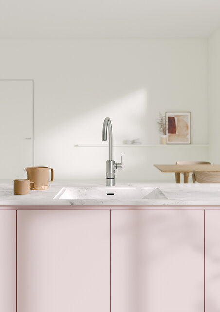 Silhouet Staal PVD Instant 4 Combi kokendwaterkraan [https://damixa.nl]