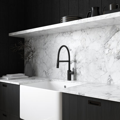 Silhouet Pro in steel, brushed brass, copper, black and white [https://damixa.com]